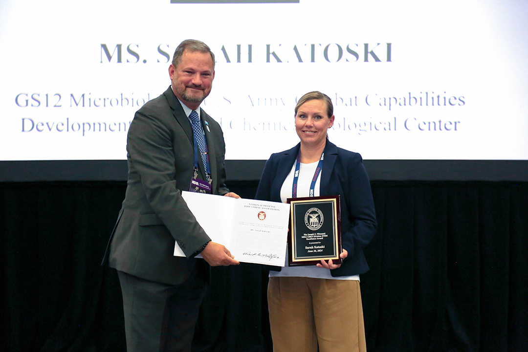 DEVCOM CBC Microbiologist Wins STEM Achievement Award - DEVCOM CBC DEVCOM CBC Microbiologist Wins STEM Achievement Award - DEVCOM CBC